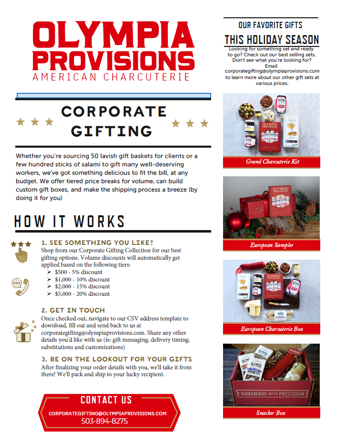 4 pack Salami Samplers – Olympia Provisions Wholesale